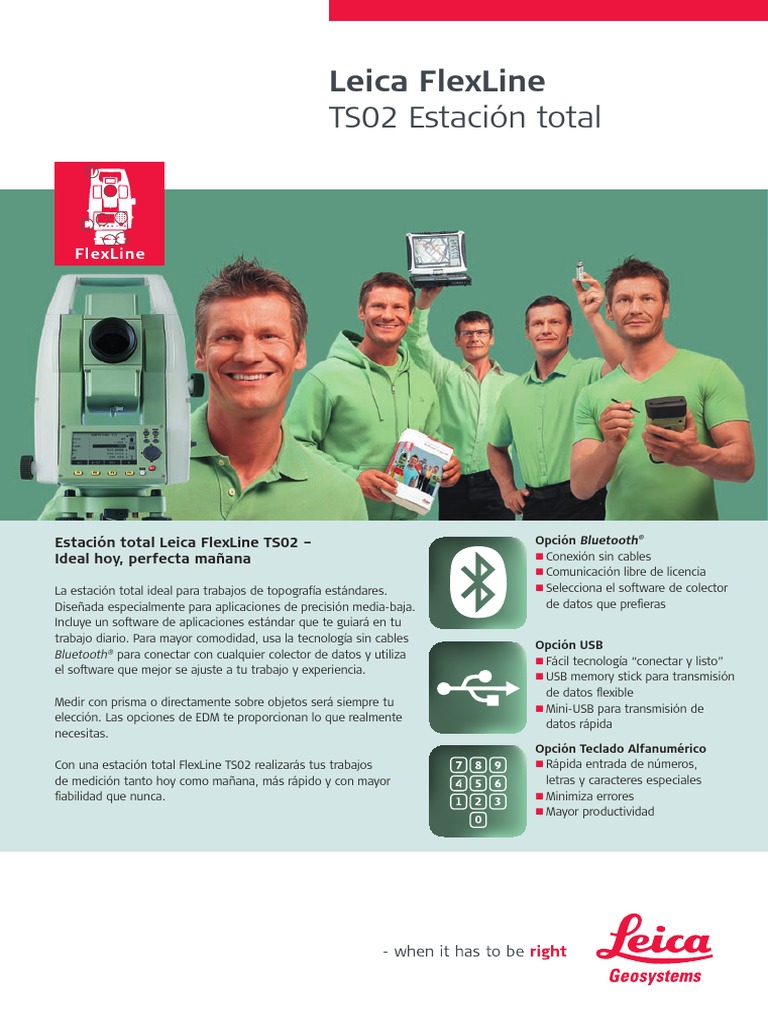 Leica TS02 Construccion | PDF | Medición | Informática