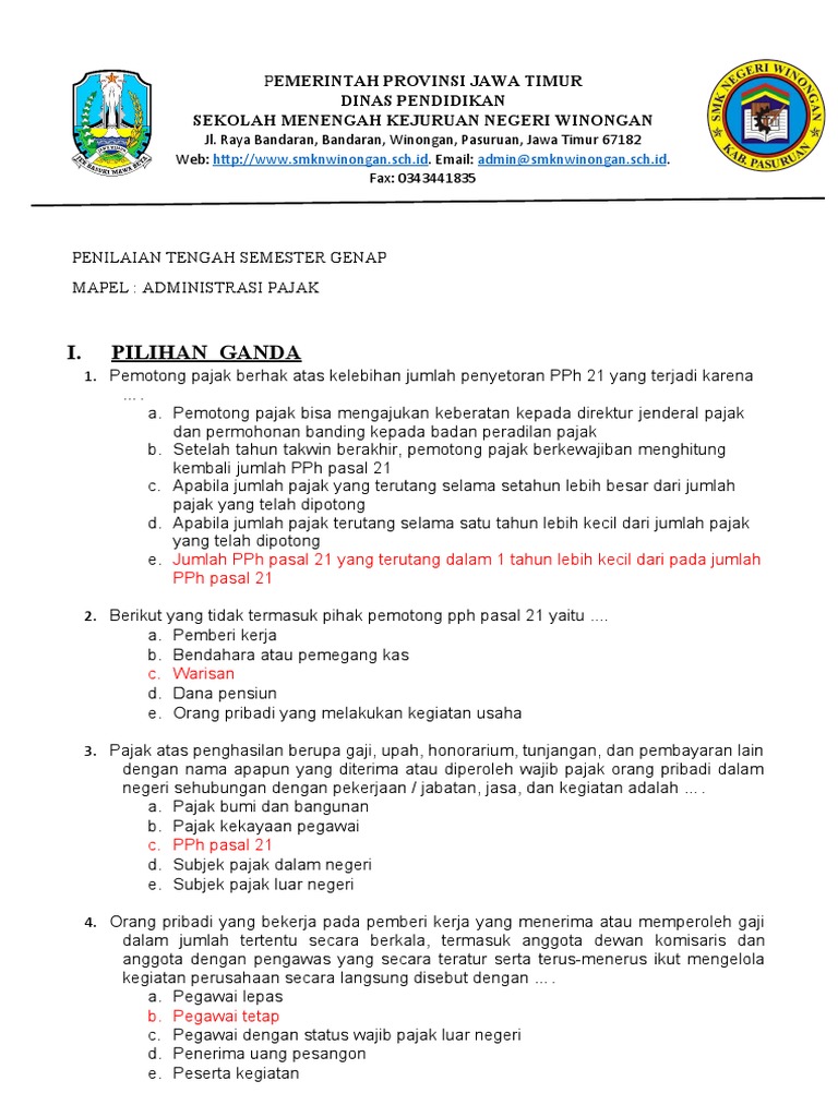 PTS Admin Pajak | PDF