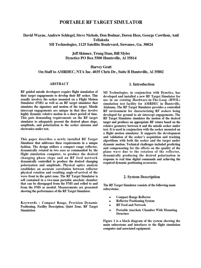 Portable RF Target Simulator | Download Free PDF | Polarization (Waves ...