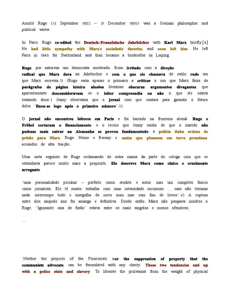 Arnold Ruge, Marx | PDF | Karl Marx