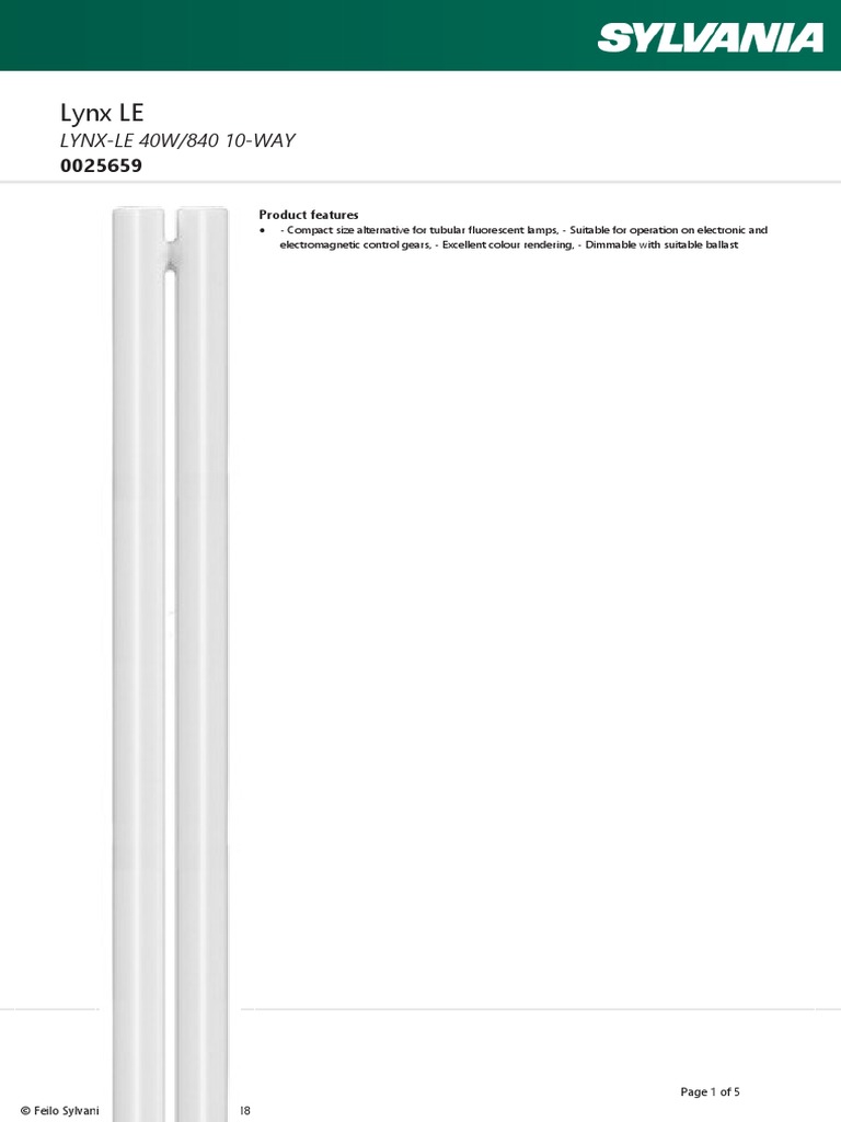 Technical Data Sheet | PDF | Fluorescent Lamp | Compact Fluorescent Lamp