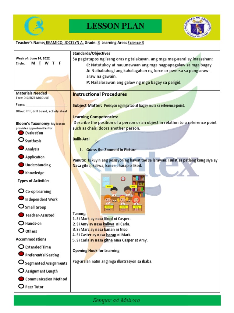 Science-3 q3 Week-3 Centex-Lp | PDF