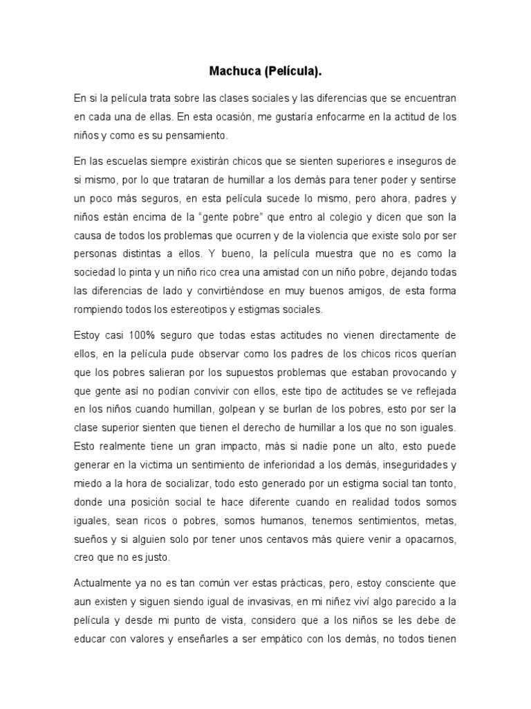 Machuca | PDF