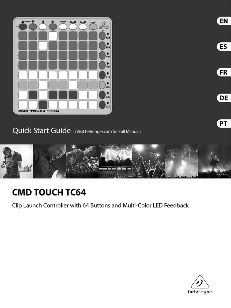 Behringer CMD Touch tc64 Guia de Instalacion Rapida | PDF ...
