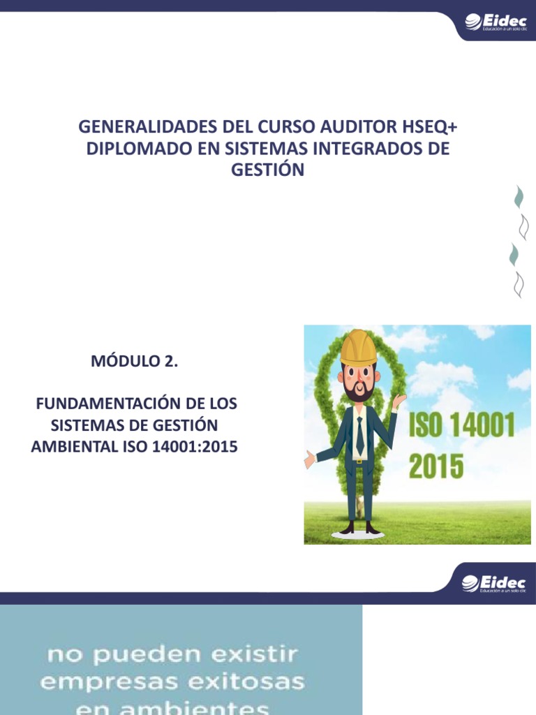 4.módulo 2 Fundamentación Sga Iso 14001 de 2015 | PDF | Planificación | Liderazgo