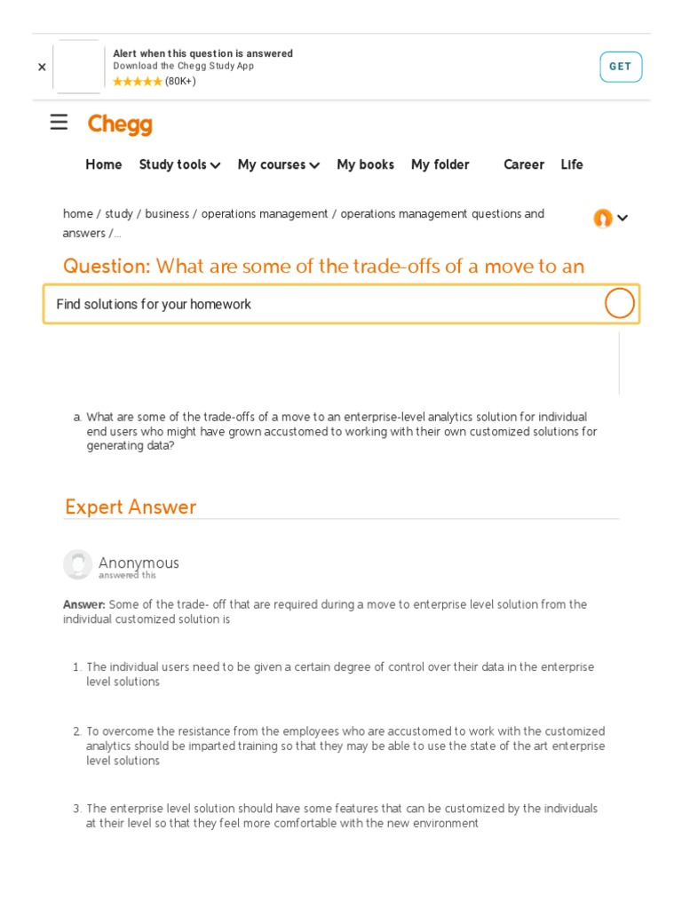 What Are Some of The Trade-Offs of A Move To An En... | PDF | Analytics ...