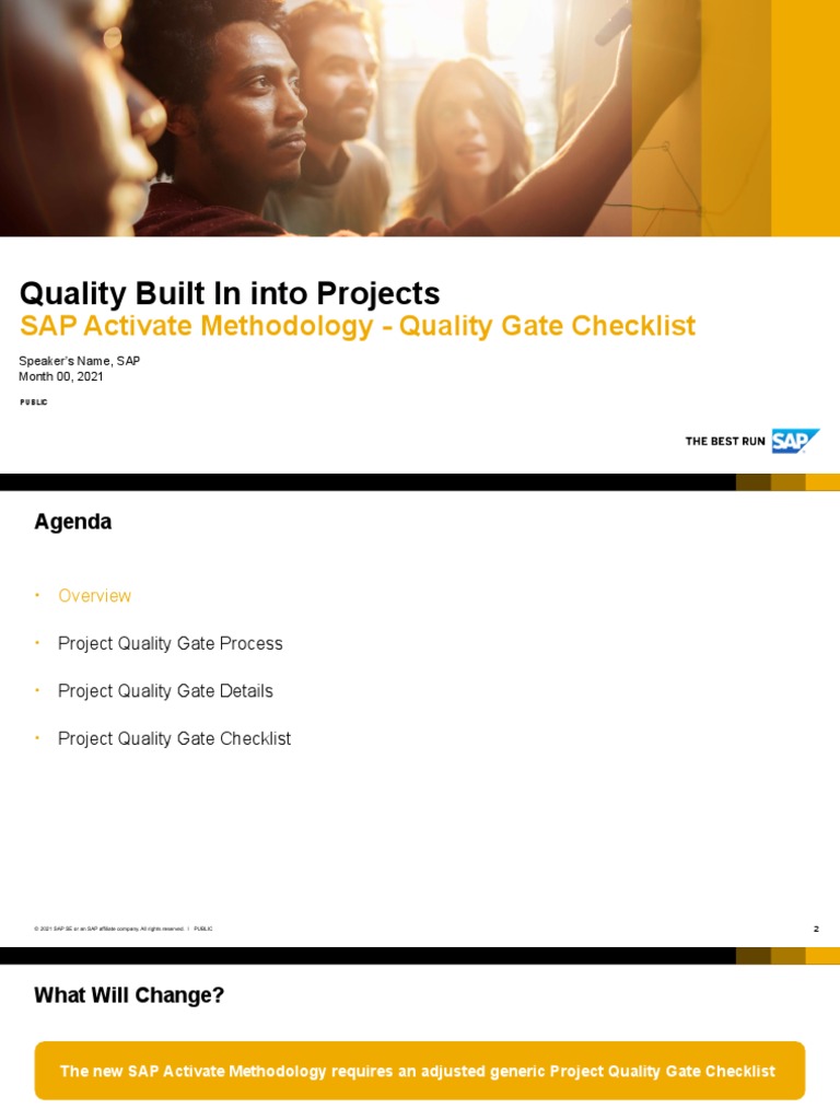 Q Gate Check List SAP Activate | PDF | Project Management | Cloud Computing