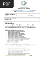 TCZ Teacher Registration Application Form | PDF | Teachers | College