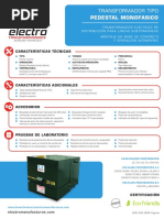 Transformador 500 KVA TRANSFORMADORES IESSA - FICHA TECNICA PEDESTAL TRIFASICO NORMA NMX-J-285 ...