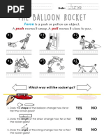 Balloon Powered Rocket Car. | PDF | Force | Friction