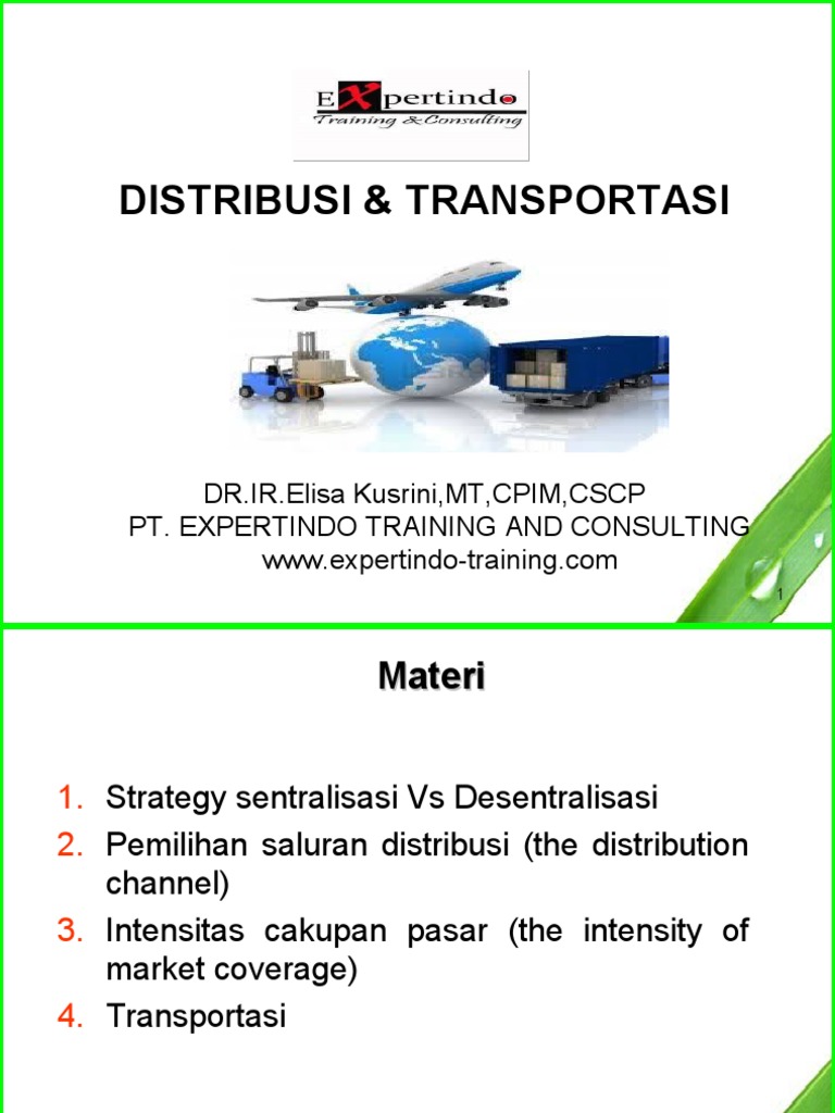 Strategi Distribusi Dan Transportasi | PDF | Cargo | Business