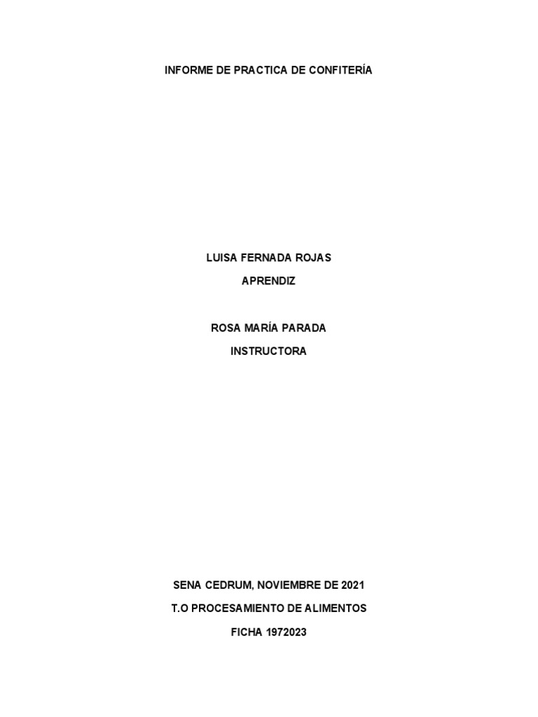 Practica de Confiteria Luisa Fer | PDF | Chocolate | Lípido