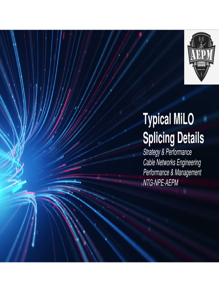 MiLO Typical Splicing Diagram 20jan2021 - 1616129307 | PDF ...