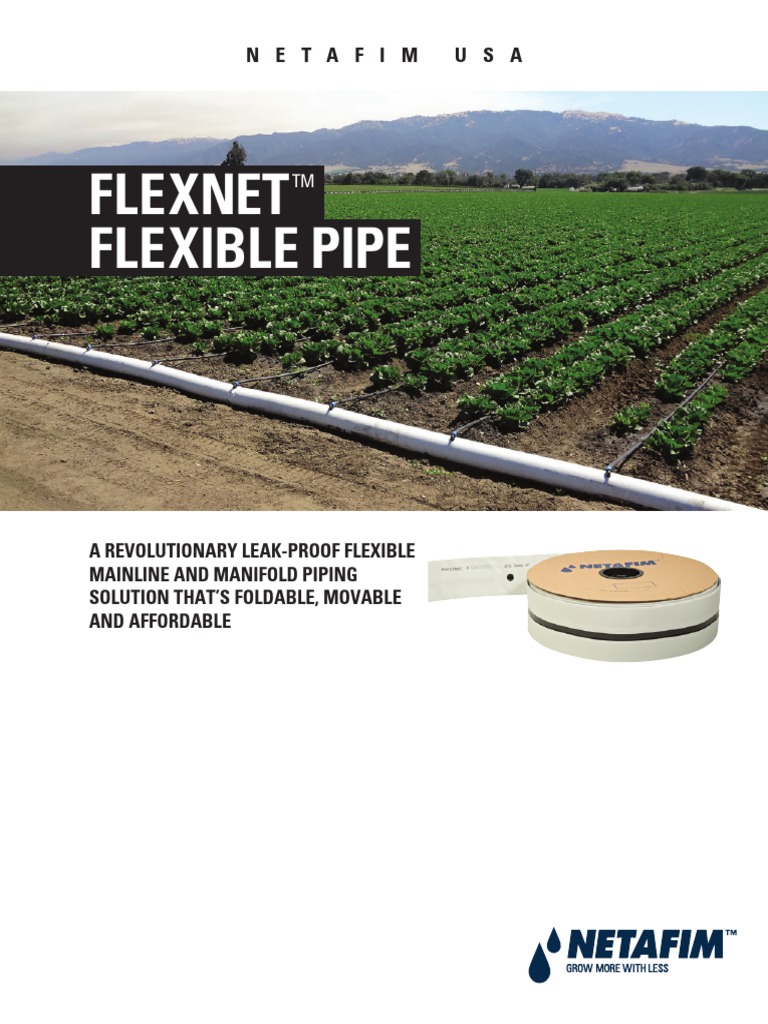 Flexnet Flexible Pipe: Netafim Usa | PDF | Pipe (Fluid Conveyance) | Valve