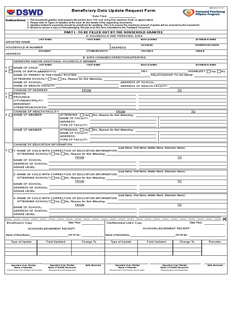 BUS Form 5 v2.0 - Clearer Version | PDF | Birth Certificate | Social ...