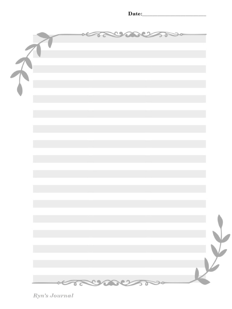 Printable B5 Filler | PDF