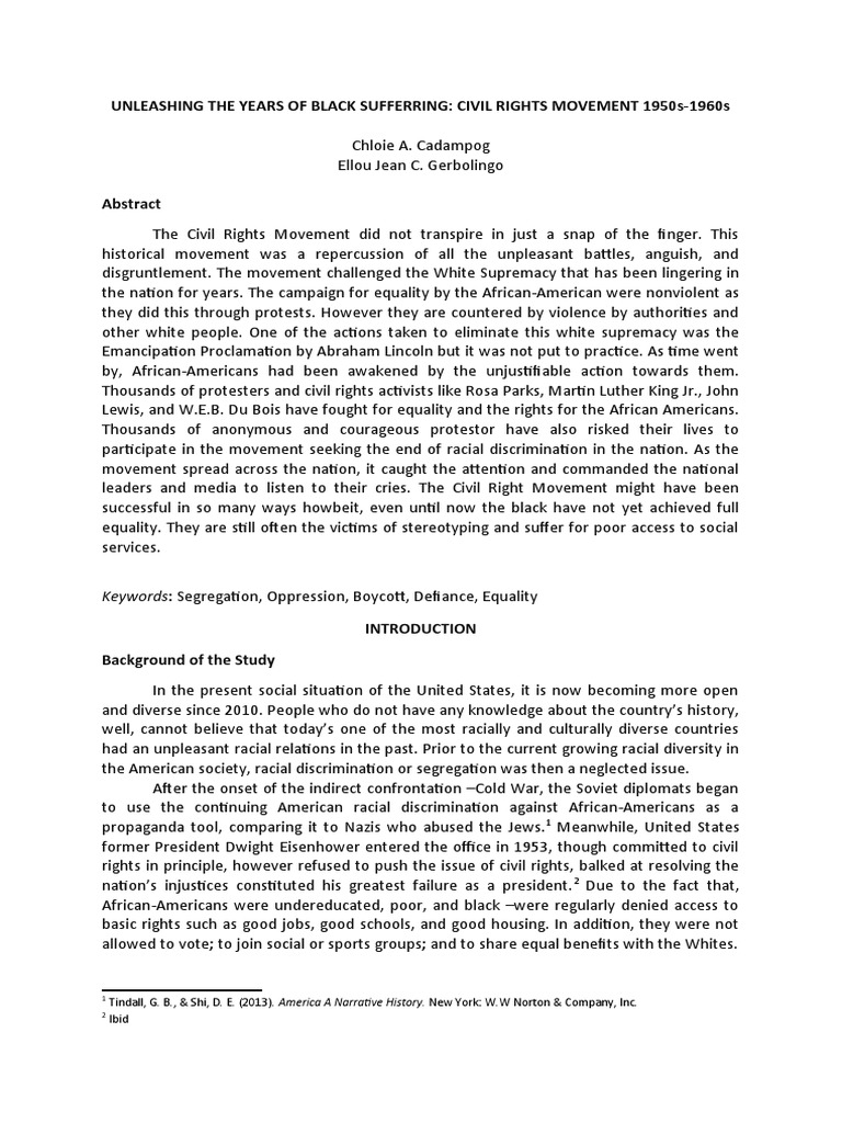 Civil Rights Movement | PDF | Rosa Parks | Jim Crow Laws