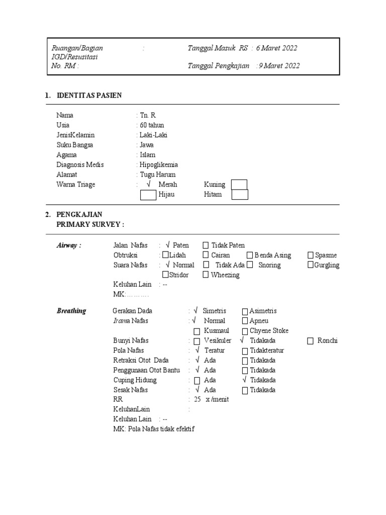 LK Hipoglikemia Andi Andoko | PDF