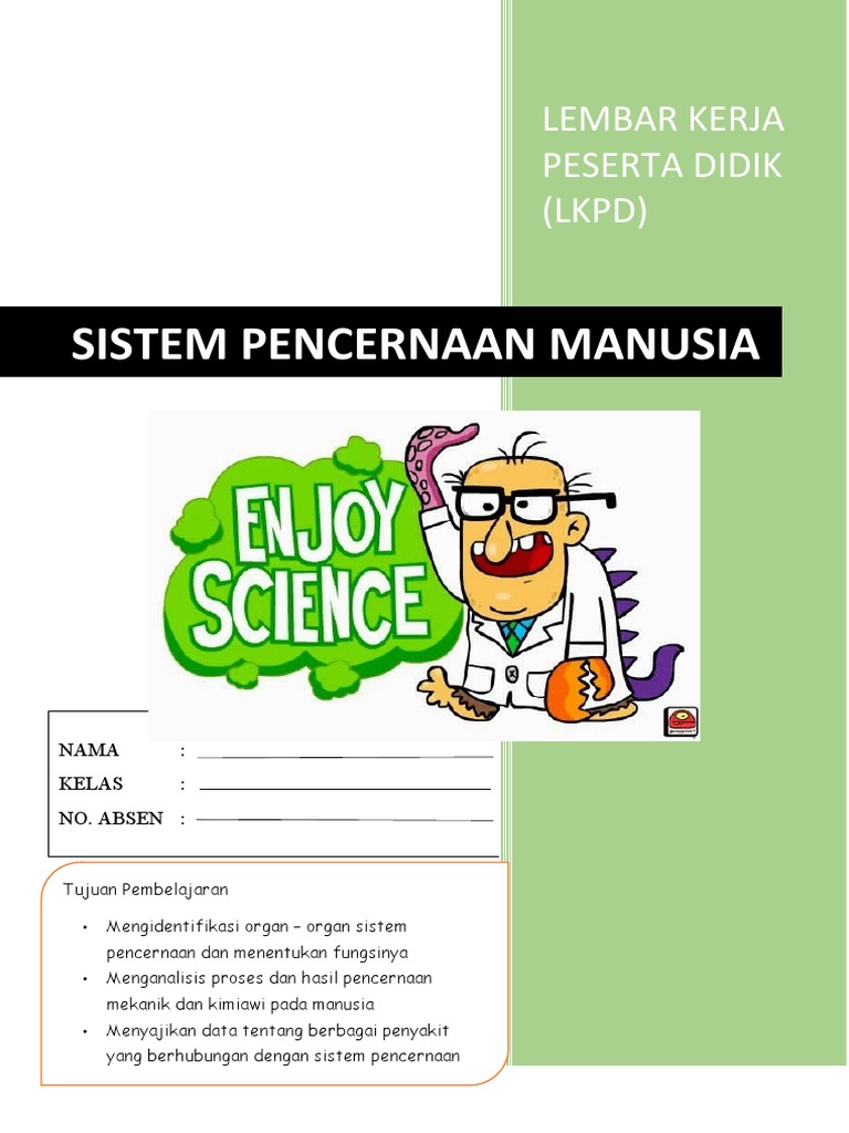 LKPD Sistem Pencernaan | PDF