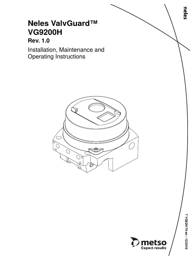 Neles Valvguard™ Vg9200H: Installation, Maintenance and Operating Instructions | PDF | Valve ...