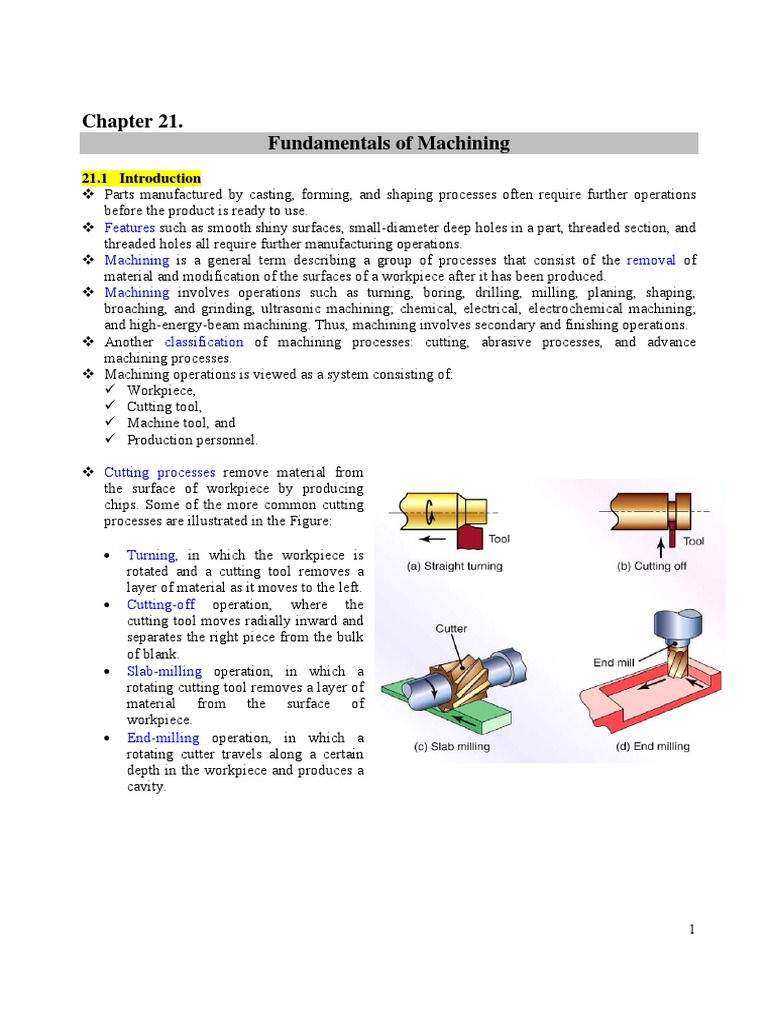 01 Fundamentals of Machining | Download Free PDF | Machining | Wear