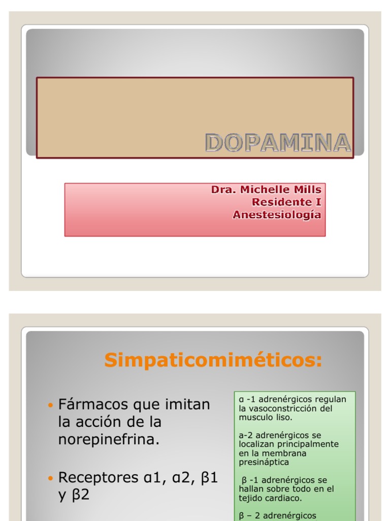 presentacion dopamina