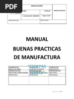 Manual BPM - Buenas Practicas de Manipulación - 2025 | PDF | Seguridad alimenticia | Alimentos