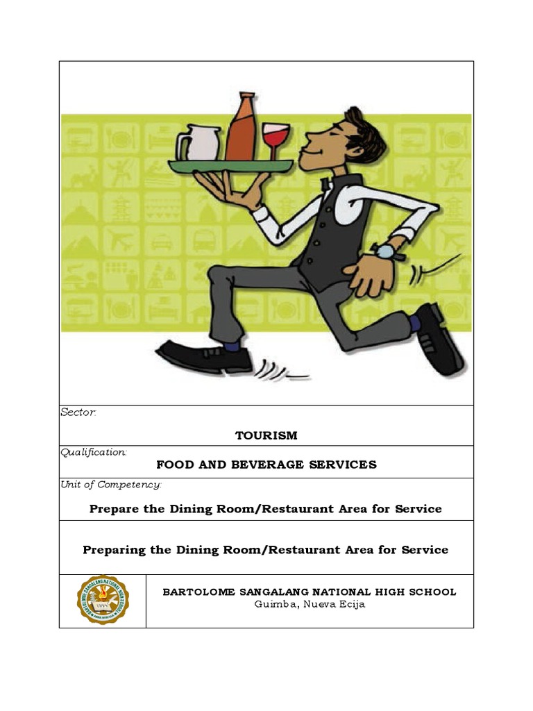 Tourism Food and Beverage Services Prepare The Dining Room/Restaurant ...
