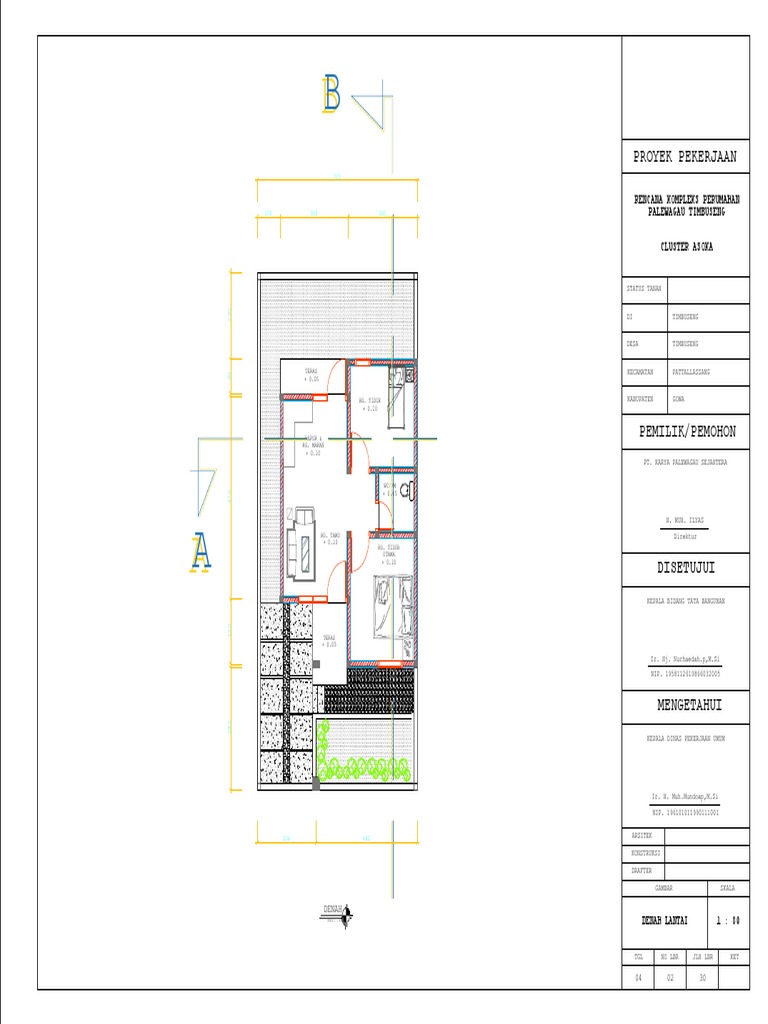 Denah Perumahan Cluster Asoka Gowa | PDF