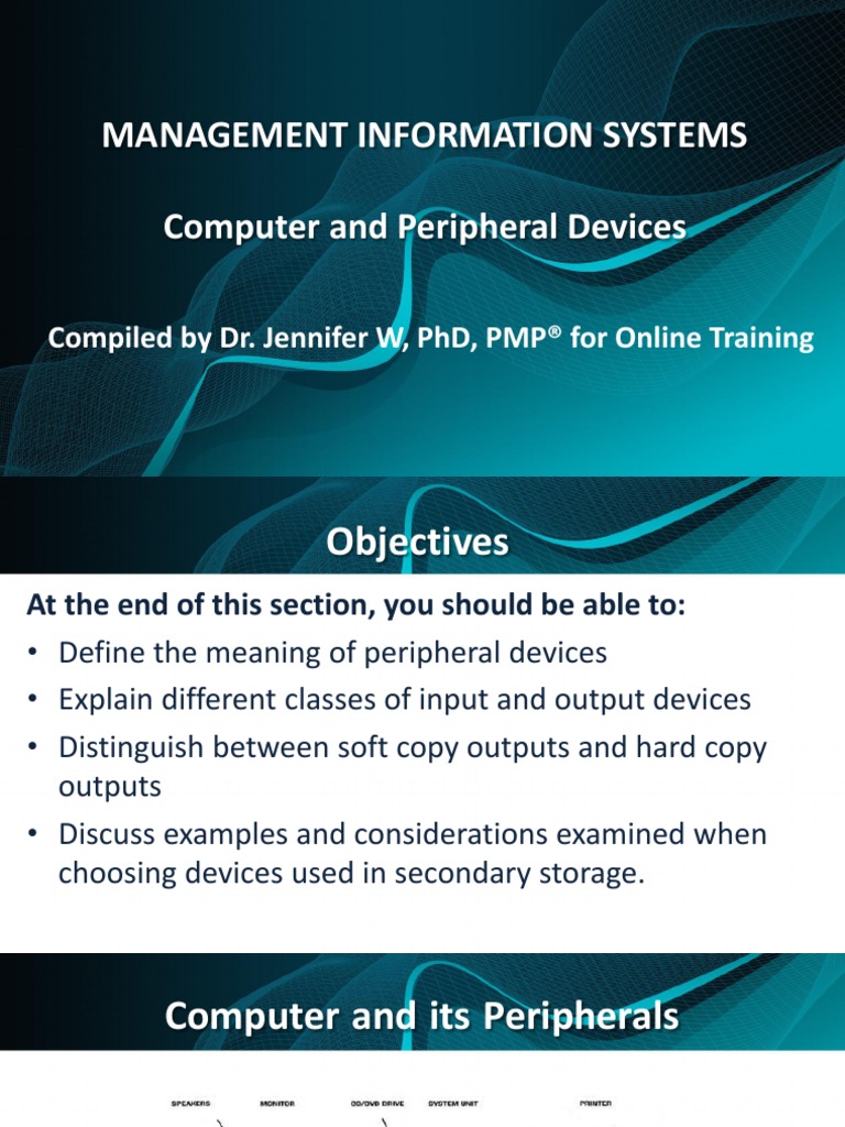MIS - Computer and Peripheral Devices | PDF | Computer Data Storage ...