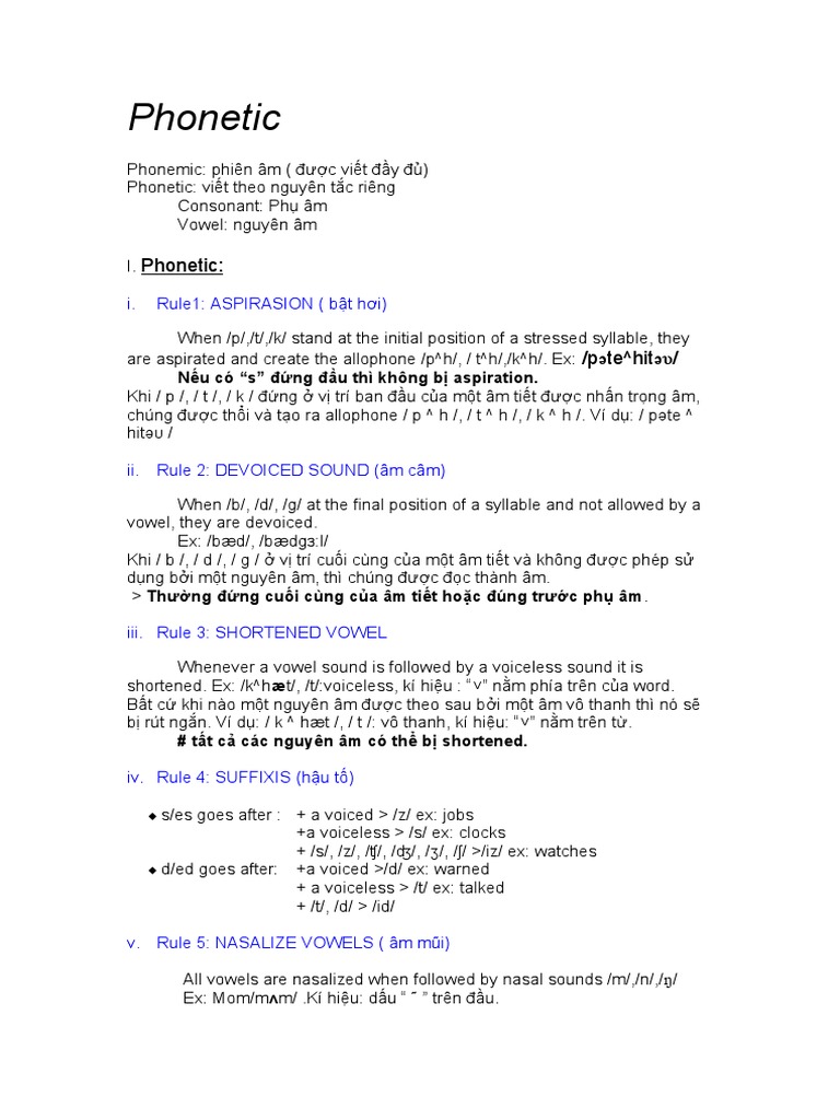 PHONETIC | PDF