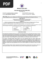 IPCRF Objective 13 Reflection Notes | PDF | Humanities | Science