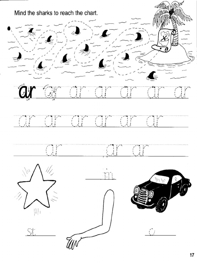 Jolly - Phonics - Workbook - 7 - Qu - Ou - Oi - Ue - Er - Ar 19 | PDF