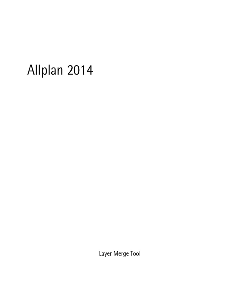 LayerMerge Allplan | PDF | Computer File | Computing