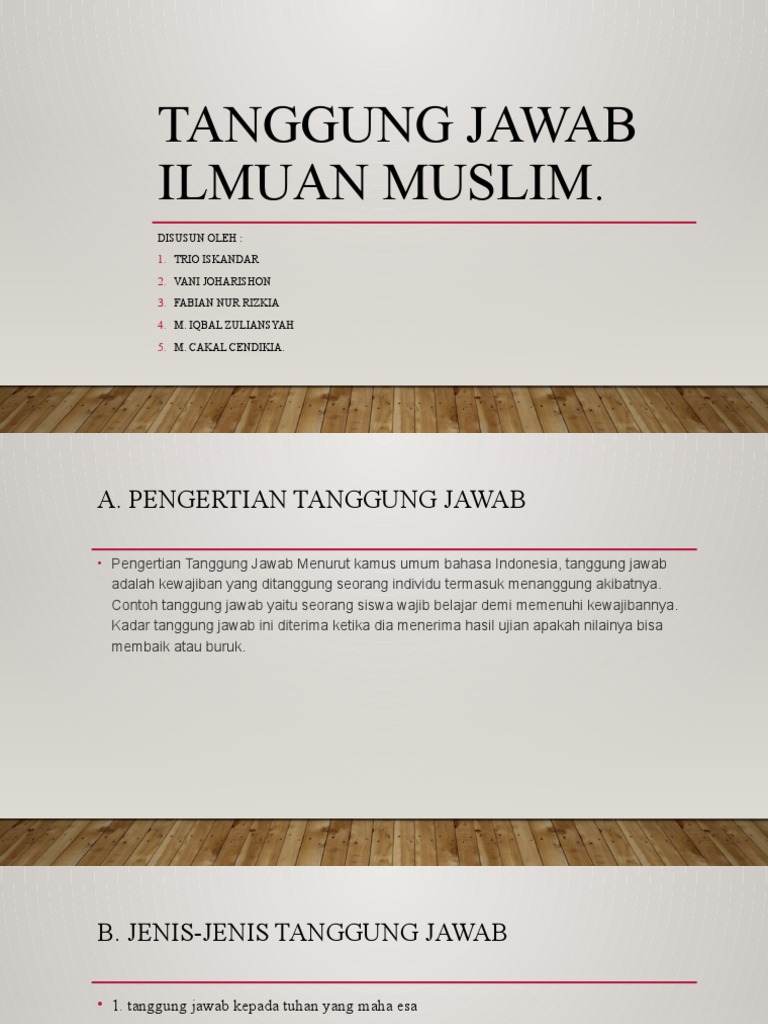 Tanggung Jawab Ilmuwan Muslim dalam Masyarakat | PDF