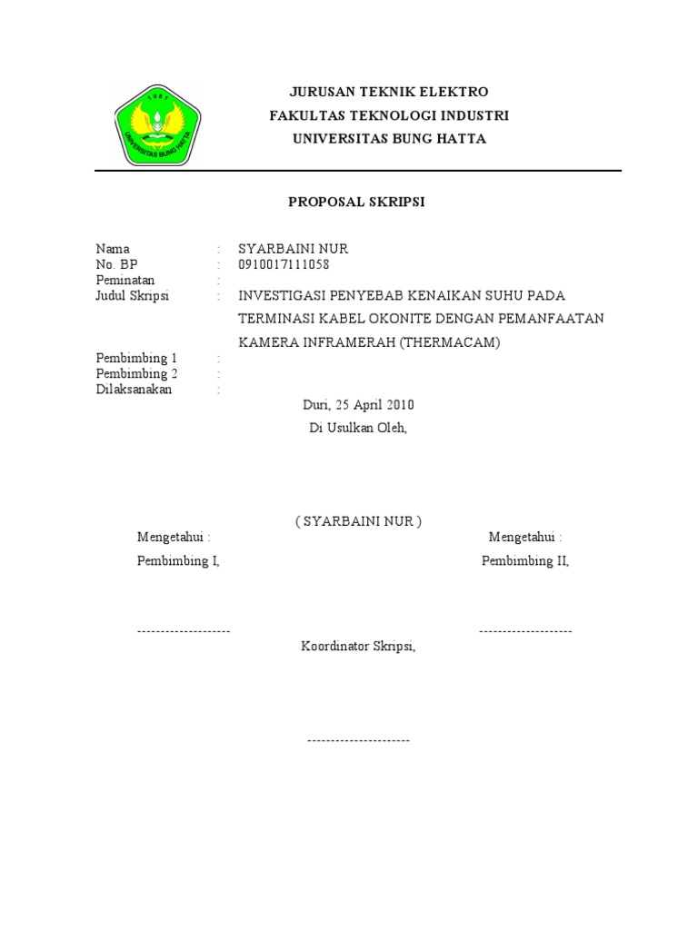 Proposal Skripsi - Syarbaini Nur | PDF | Polimer | Kalorimetri ...