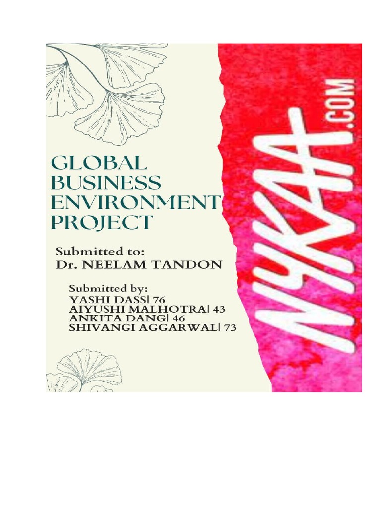 NYKAA PROJECT -1 | PDF | E Commerce | Economic Growth