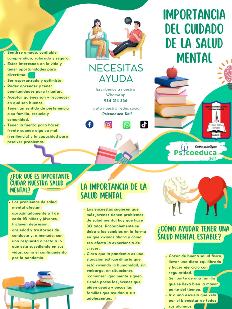 Importancia de La Salud Mental | PDF | Salud mental | Cognición