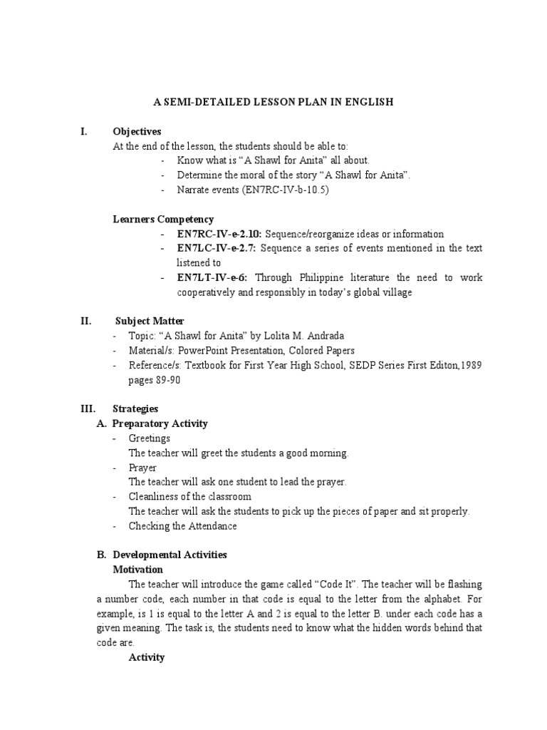 Lesson Plan 101 (January 25, 2019) | PDF | Lesson Plan | Teachers