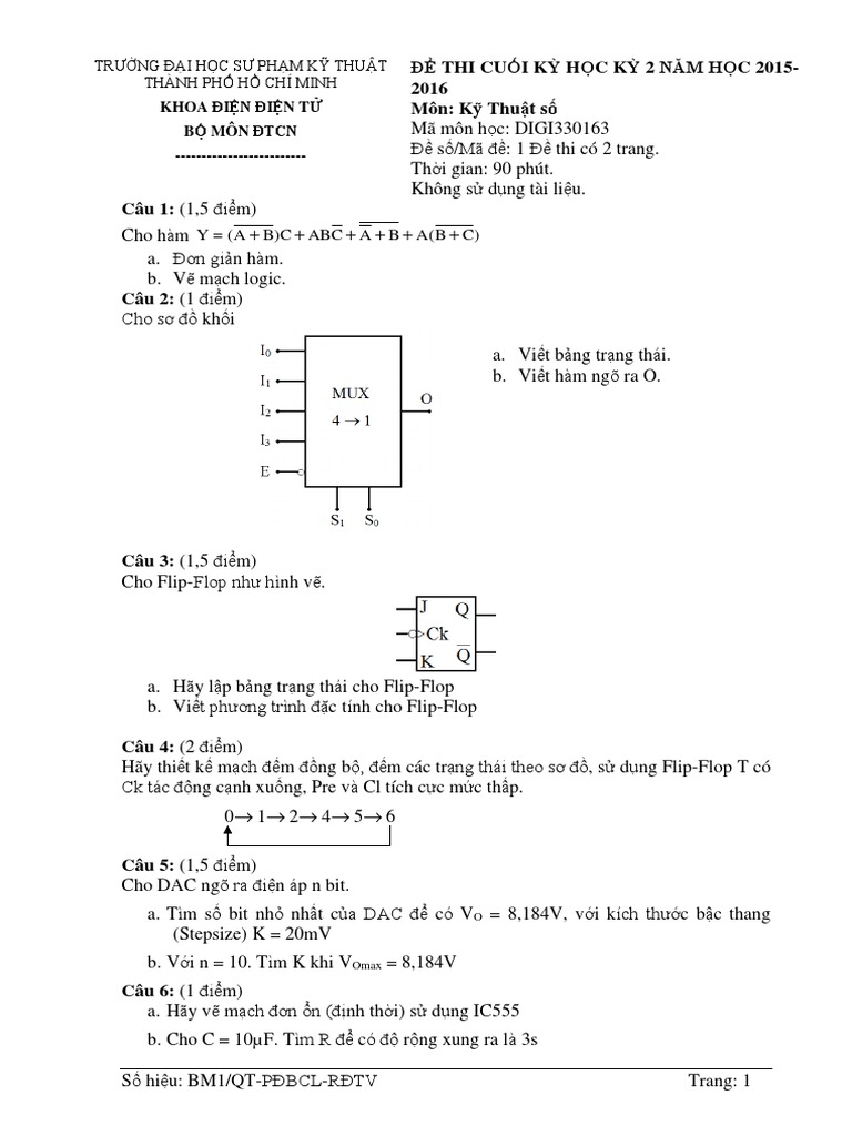FILE - 20220513 - 083405 - Đề thi KTS HK2 2015-2016 | PDF