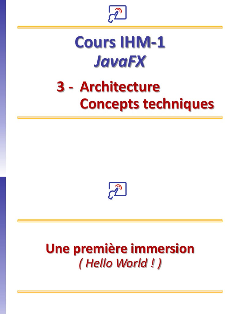 Architectures Javafx Et Concepts de Base | PDF | Java (Langage de programmation) | Interface ...