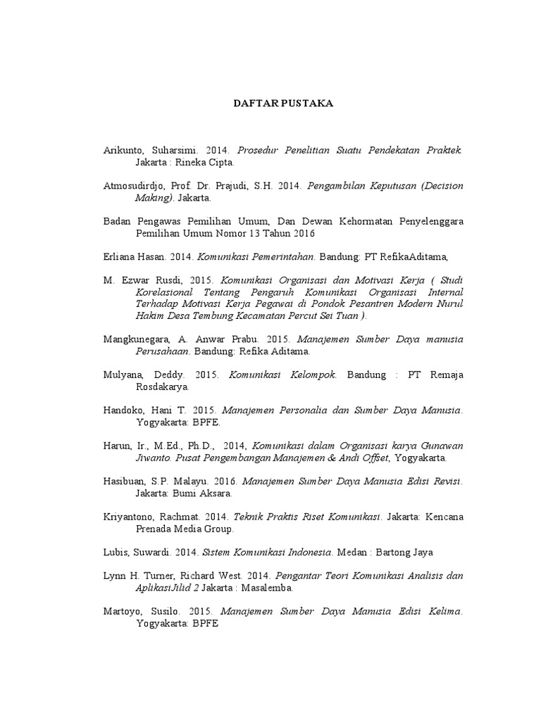 Daftar Pustaka Dan Lampiran | PDF