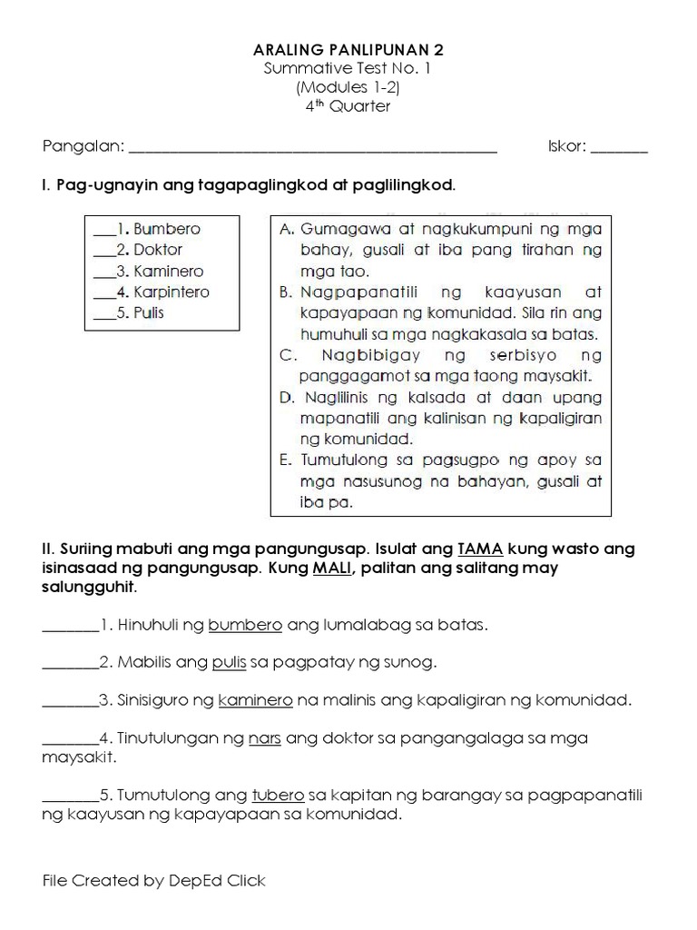 AP2 ST1 Q4-Merged | PDF