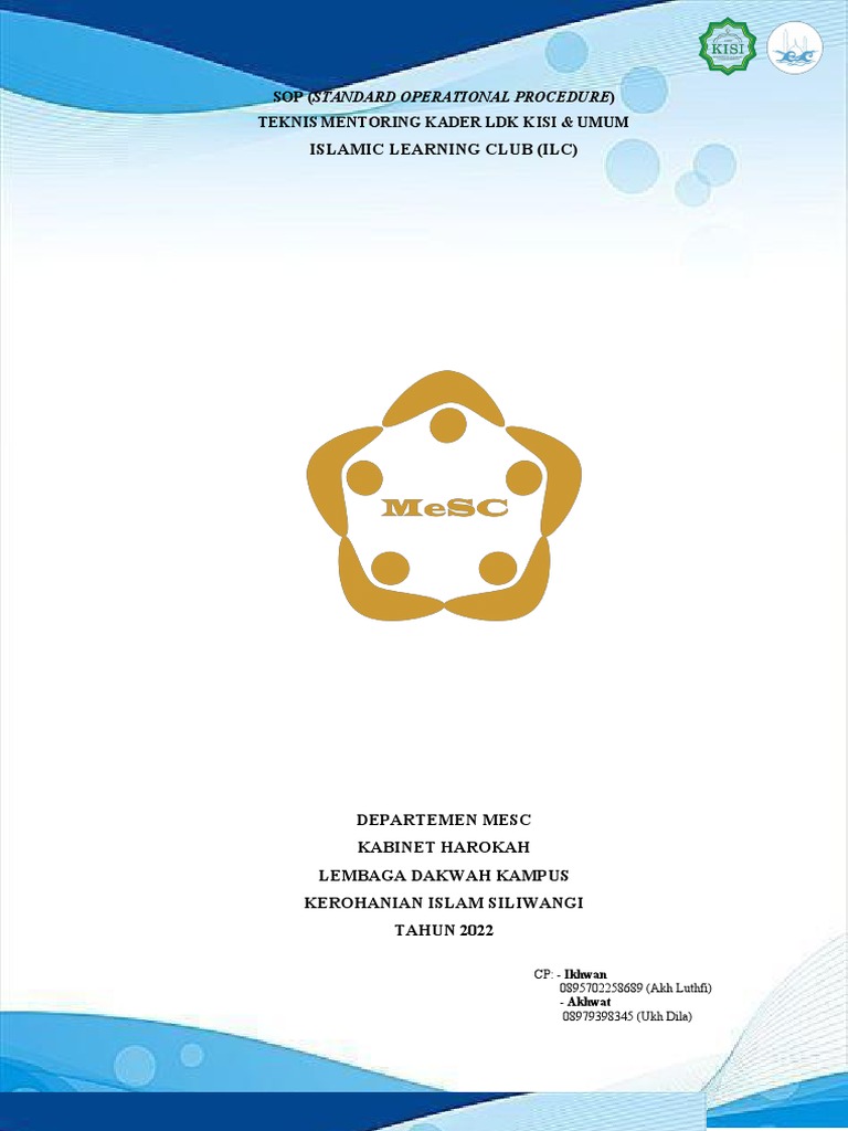 SOP Mentoring ILC | PDF