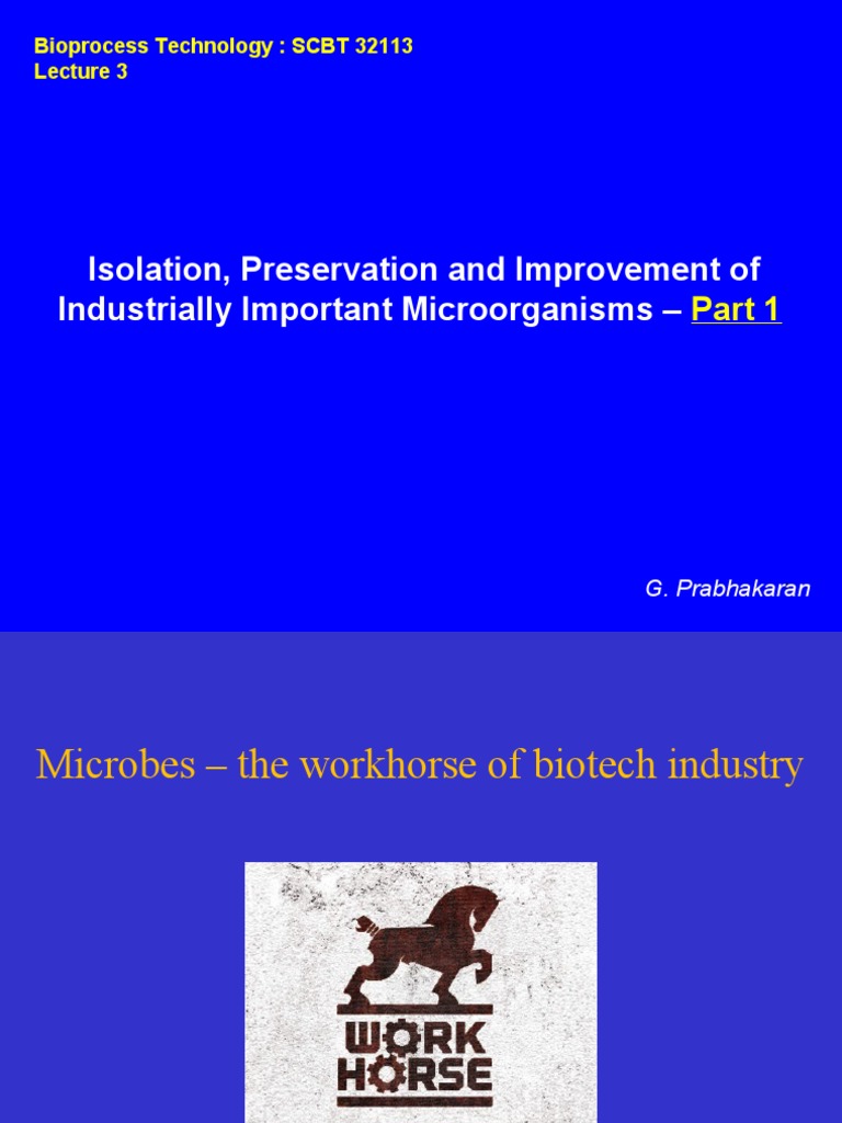 Lecture 3 - Strain Improvement Part 1 Oct'2021 | PDF | Growth Medium ...
