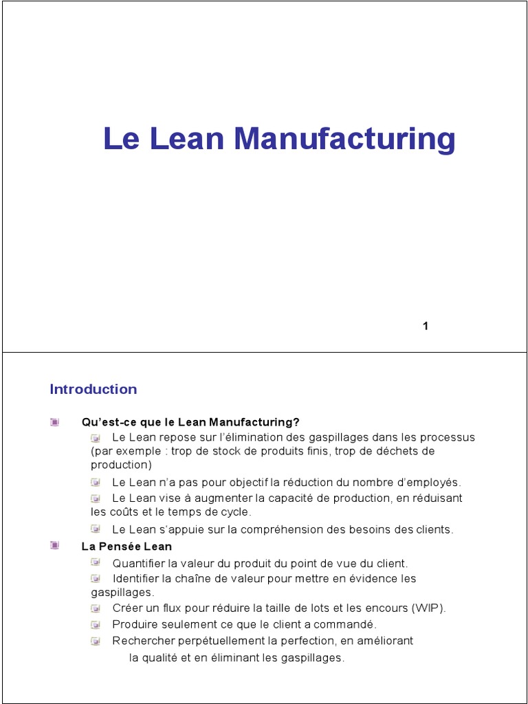 Lean Manufacturing | PDF | Lean (production) | Six Sigma
