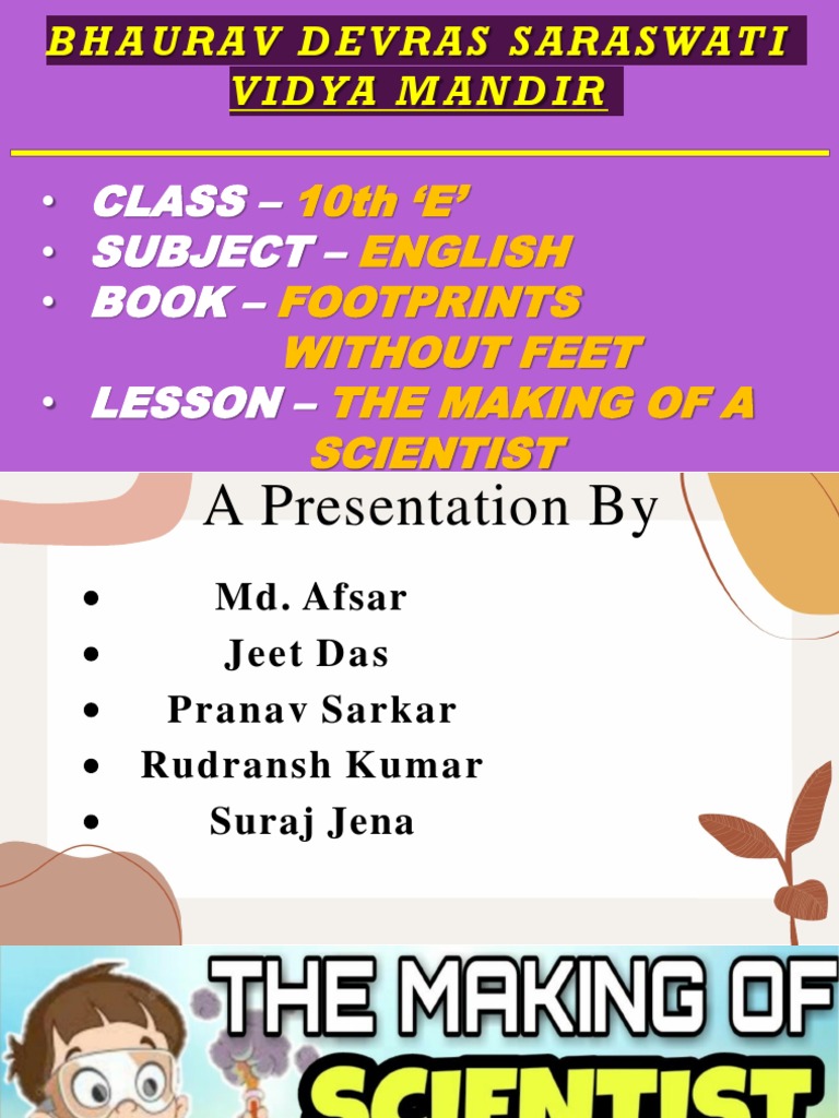 The Making Of Scientist | PDF