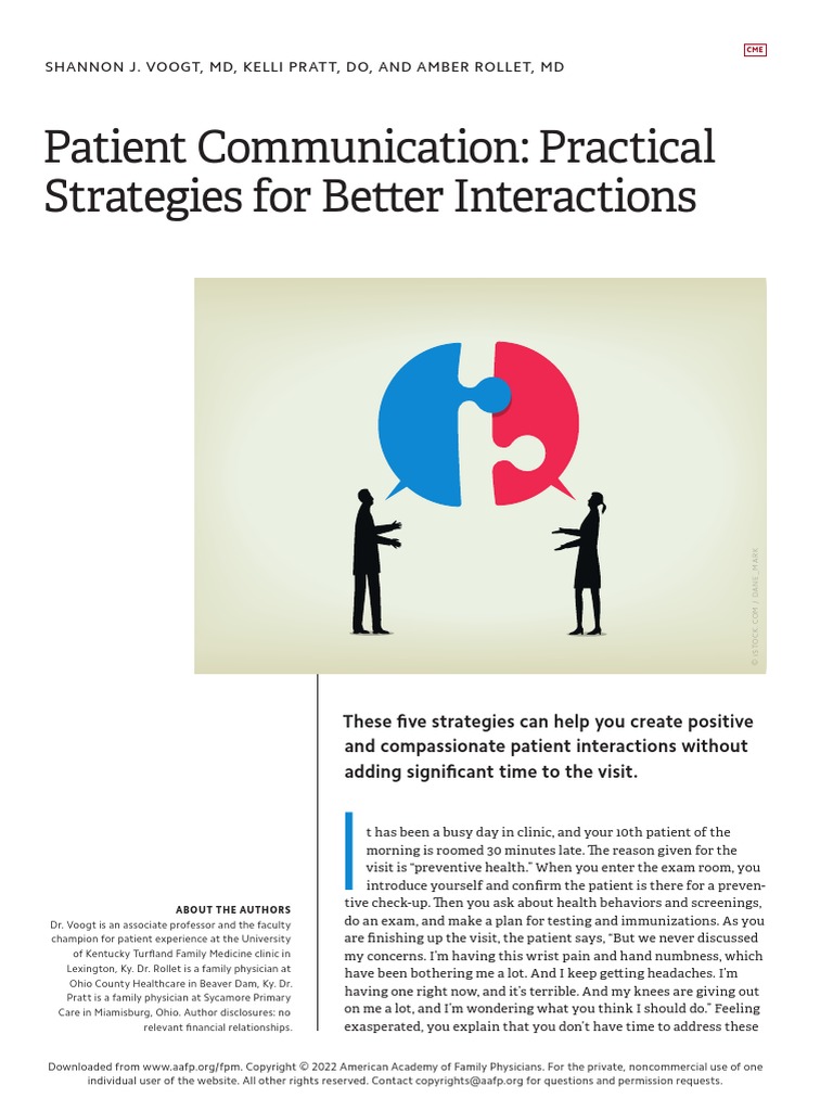 Patient Communication - Practical Strategies | PDF | Patient | Empathy