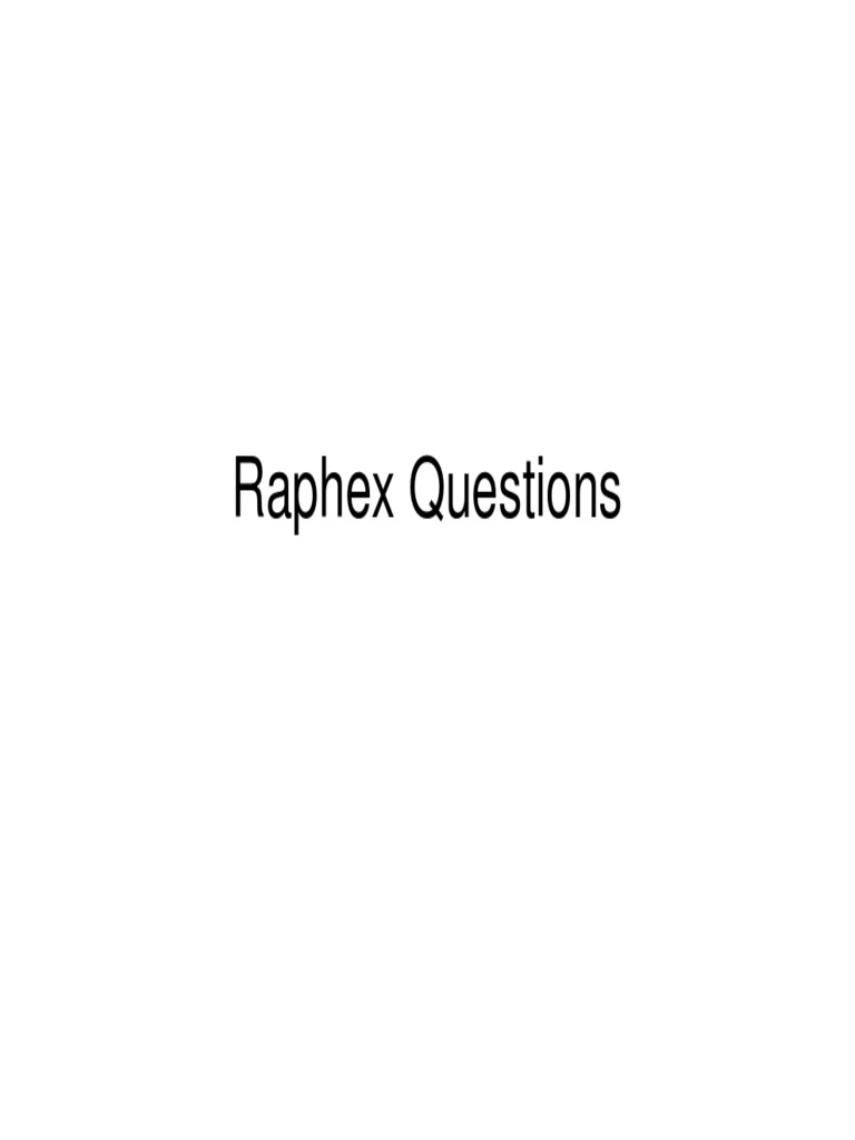 Raphex Questions | PDF | Radioactivity | Sets Of Chemical Elements