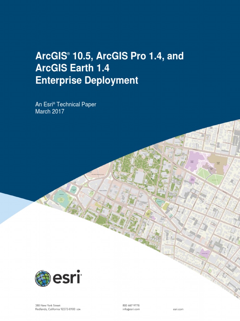 ArcGIS Enterprise Deployment 10.5 1.4 | PDF | Arc Gis | Esri